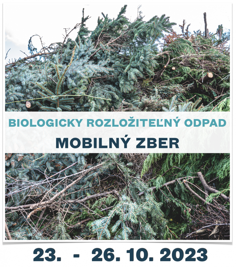 JESENNÝ MOBILNÝ ZBER BIOLOGICKY ROZLOŽITEĽNÉHO ODPADU ZO ZÁHRAD | TSM ...